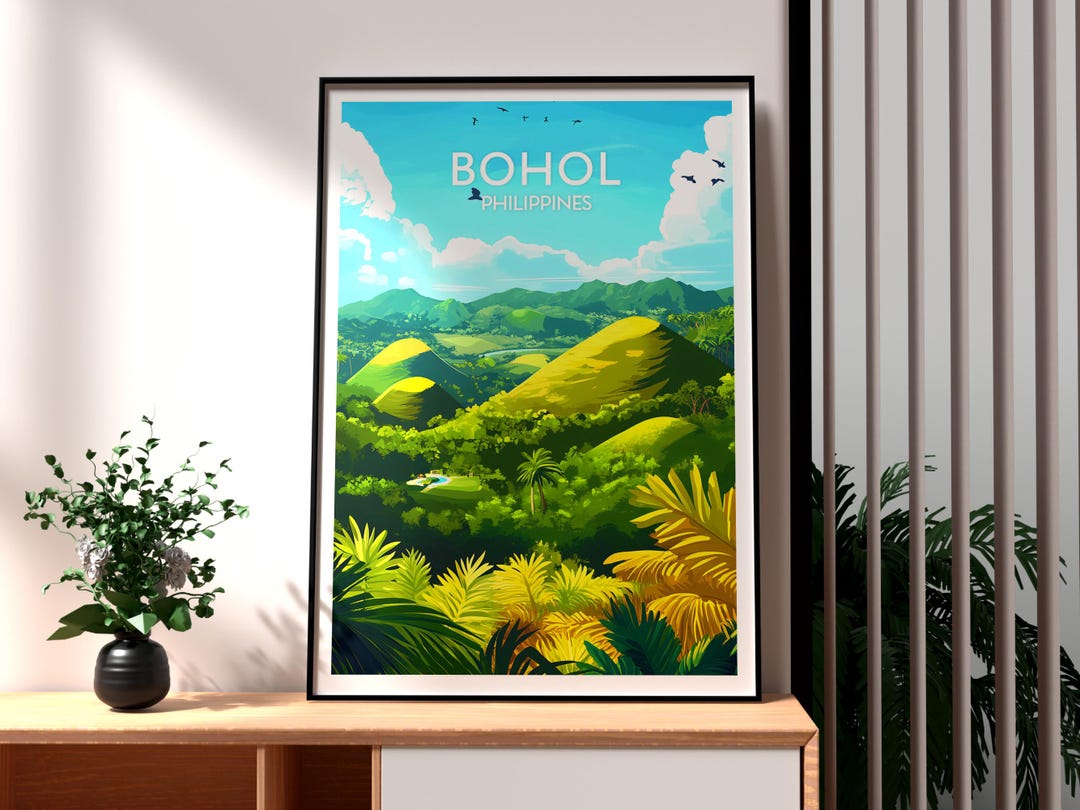 Bohol Poster - the Philippines Wall Art - Bohol Island Print ...