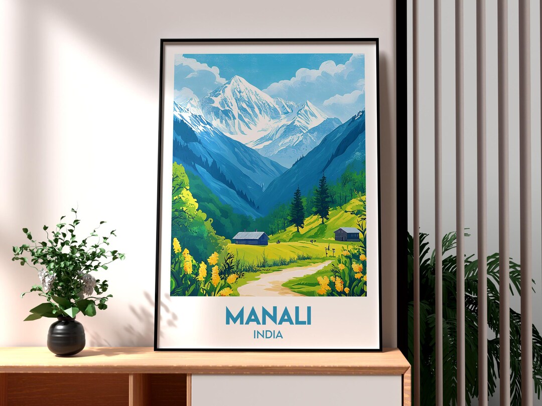 Manali Travel Print - India Wall Art - India Art - Manali Poster ...