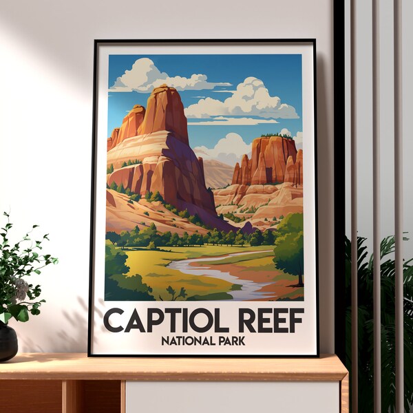 Capitol Reef Poster - Etsy