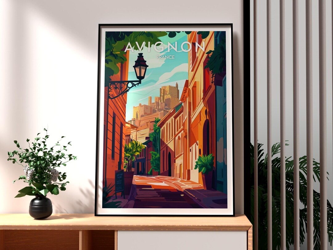 Avignon France Art Print: Provence Travel Poster - Etsy