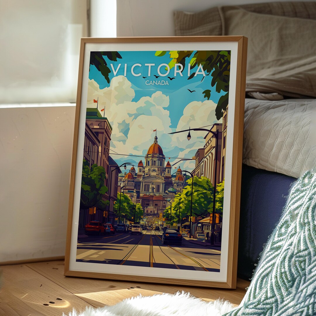 Victoria Print - Canada Wall Art - Victoria City Poster - Travel Wall ...
