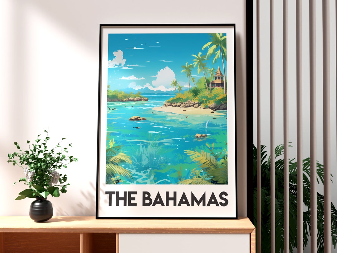 The Bahamas Poster the Bahamas Wall Art Caribbean Wall Art the ...