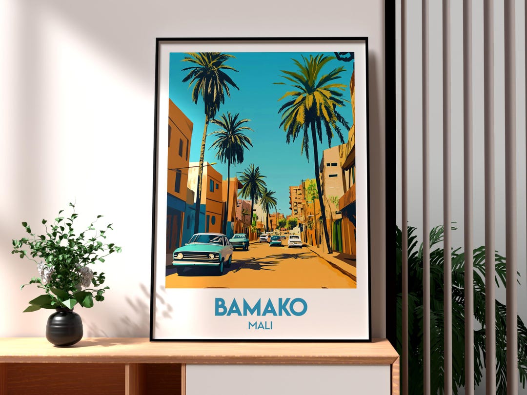 Bamako Mali Travel Poster: Africa City Art Print - Etsy