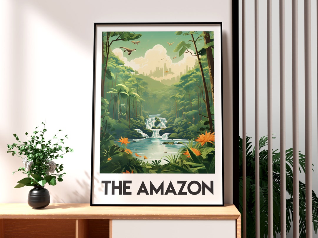 Amazon Rainforest Poster - the Amazon Wall Art - Amazon River Print ...