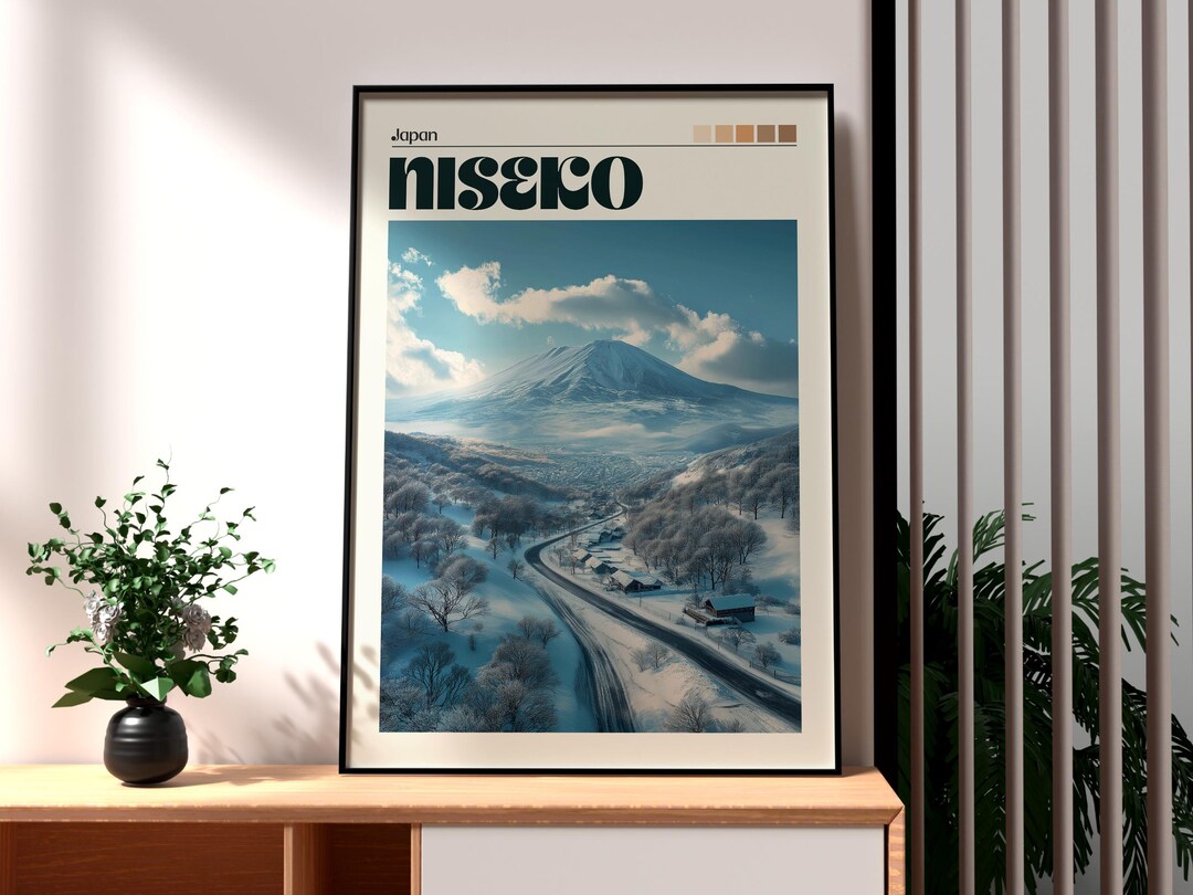 Niseko Japan Ski Poster: Mount Fuji Travel Print - Etsy