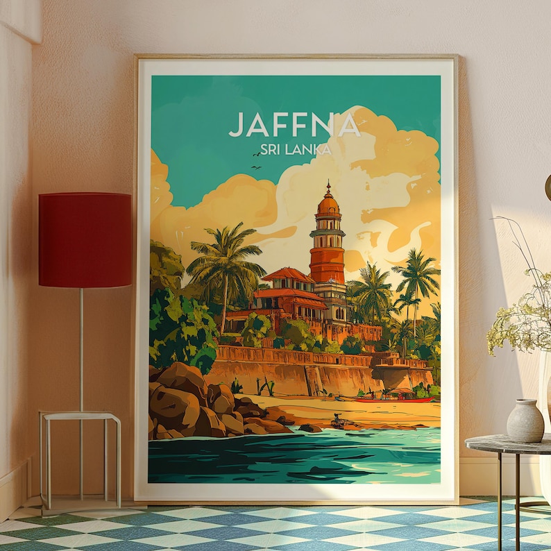 Jaffna Poster Sri Lanka Wall Art Jaffna Poster Sri Lanka Travel Print ...