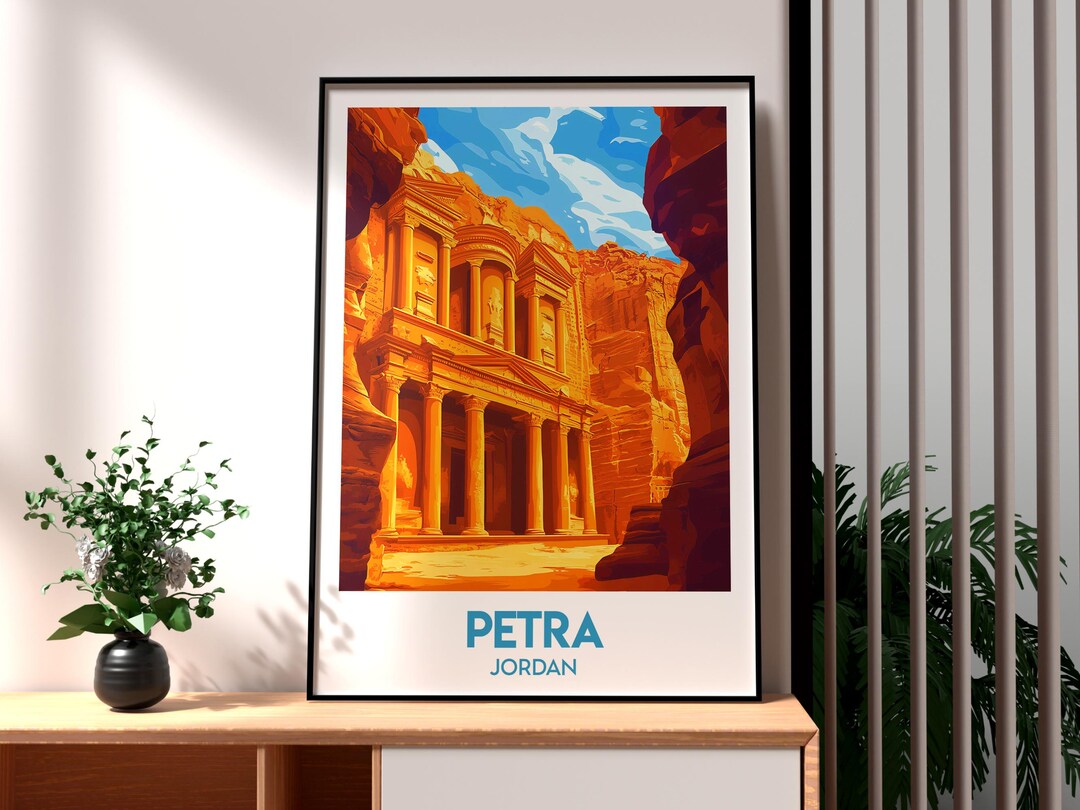 Petra Print - Jordan Wall Art - Petra Jordan Poster - Travel Wall Art ...