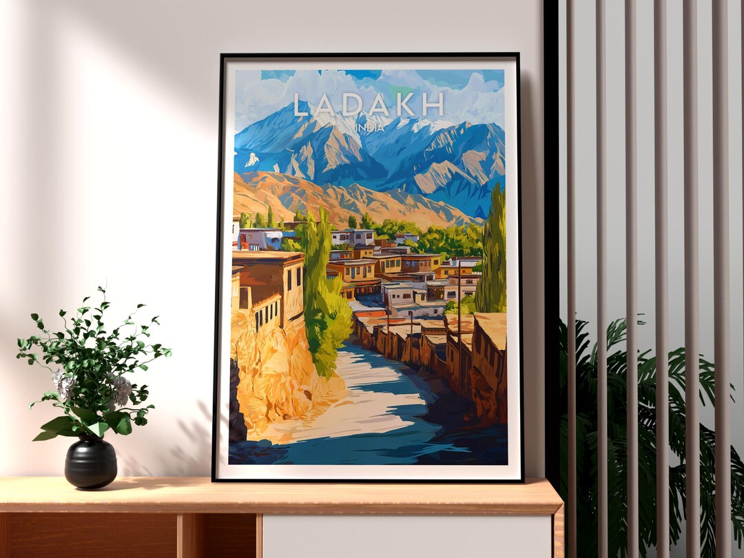 Ladakh India Travel Poster: Indian Himalayas Wall Art - Etsy