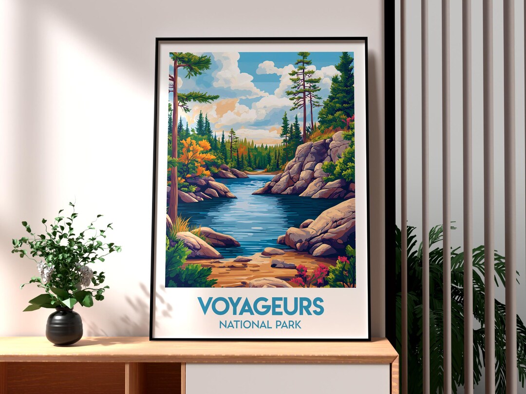 Voyageurs National Park Art Print: Minnesota Travel Poster - Etsy