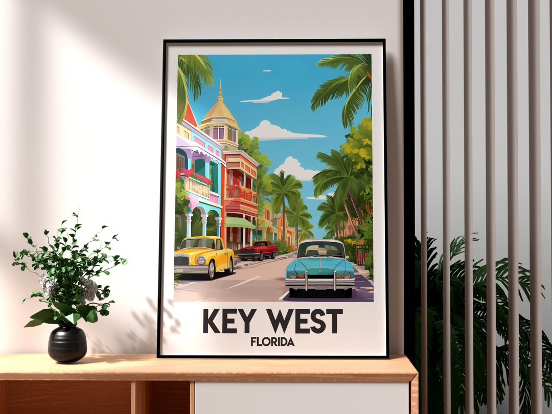 Florida Print - Florida Wall Art - Key West Poster - USA Wall Art ...