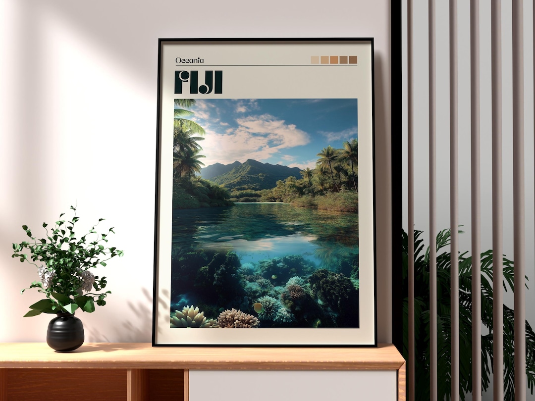 Fiji Poster - Fiji Travel Print - Fiji Wall Art - Fiji Print - South ...
