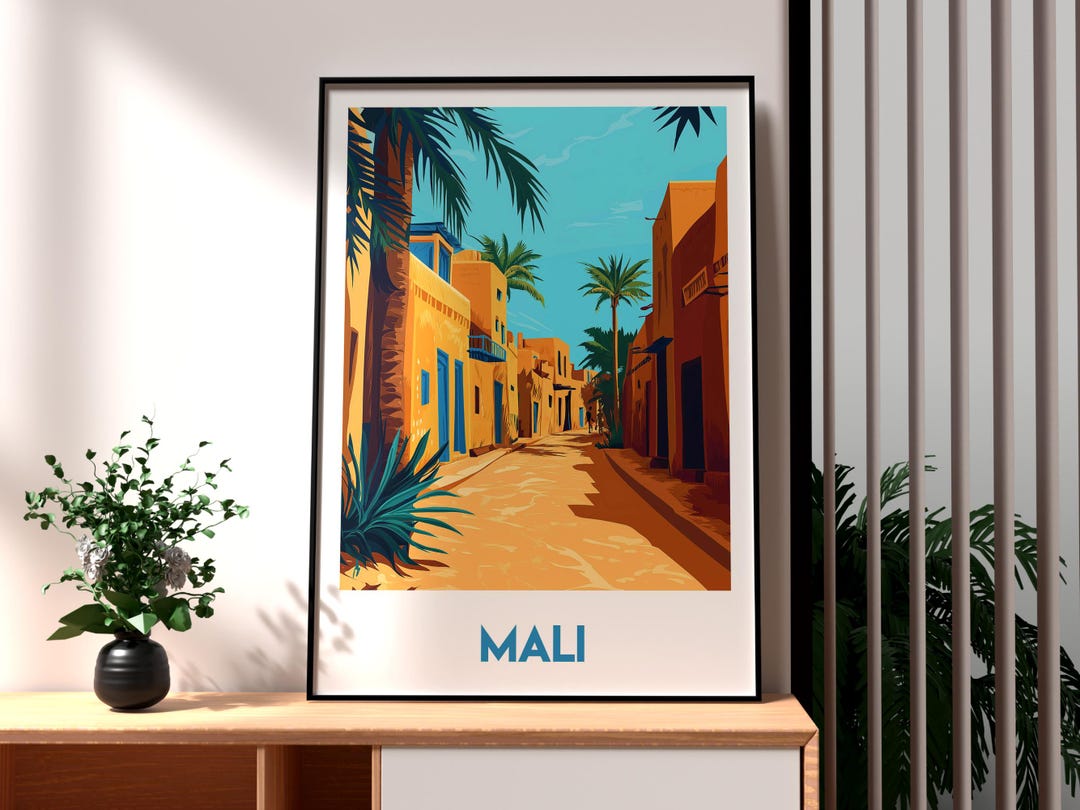 Bamako Mali Travel Poster: Africa City Art Print - Etsy