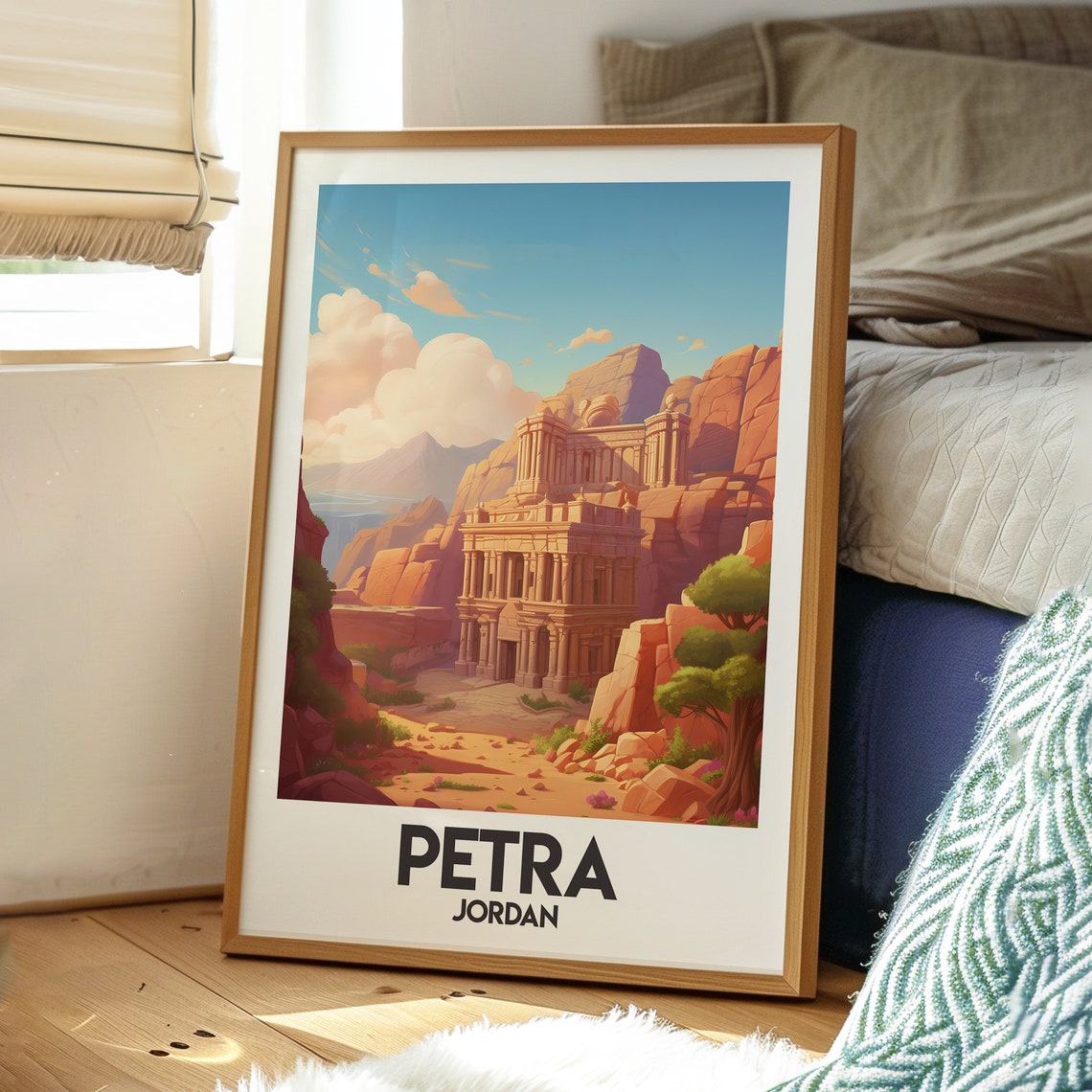 Petra Print Jordan Wall Art Petra Jordan Poster Travel Wall Art Little ...