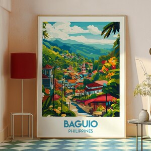 Baguio Philippines Poster: Travel Art Print - Etsy
