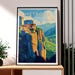 Meteora Print Greece Wall Art Meteora Rock Poster Travel Wall Art Greek ...