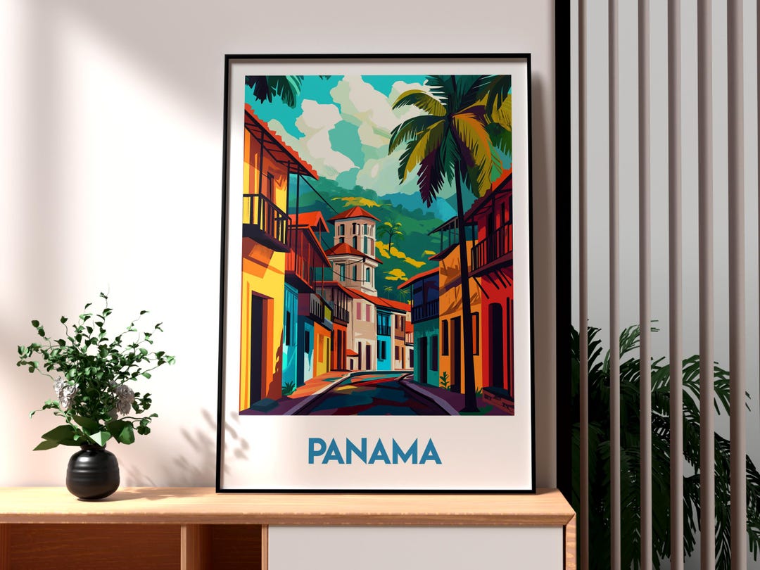 Panama Travel Poster: Bocas Del Toro Art Print - Etsy