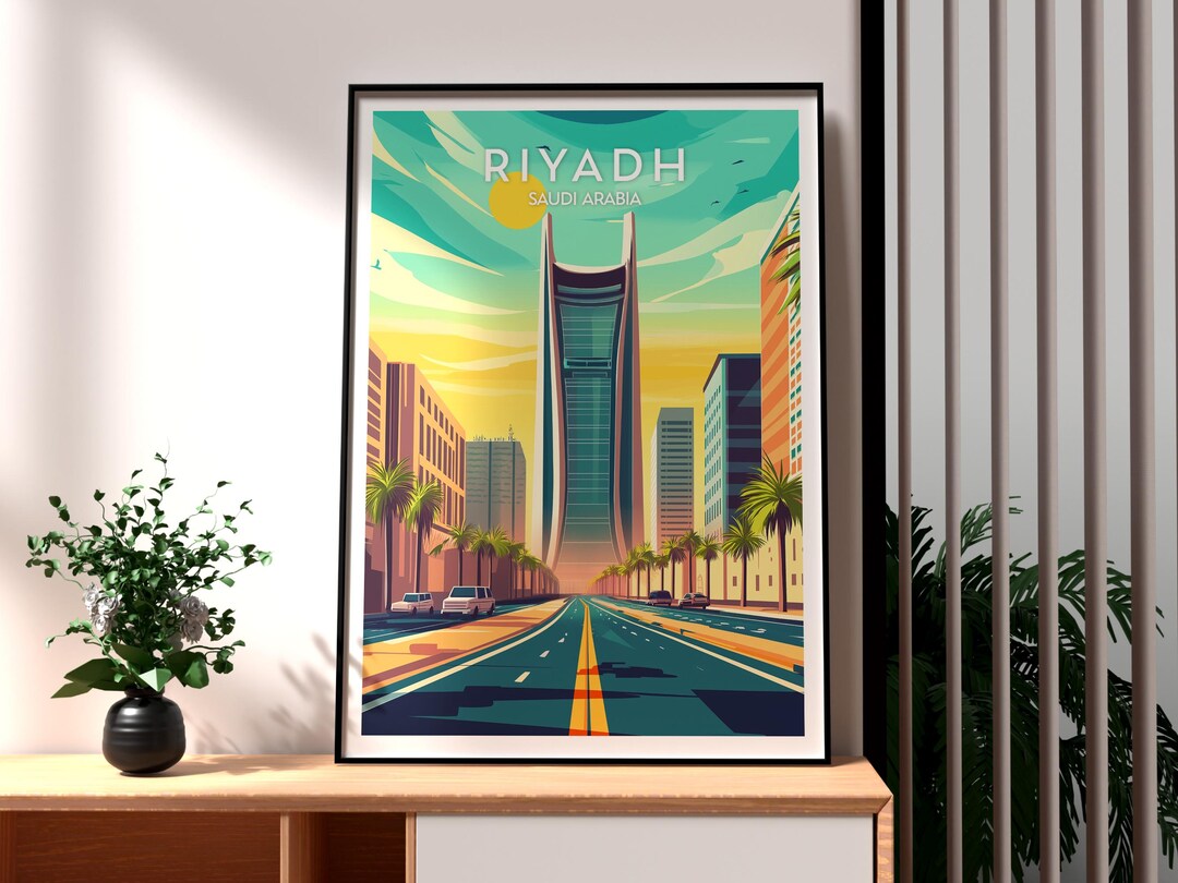 Riyadh Saudi Arabia Art Print: Modern City Skyline Poster - Etsy