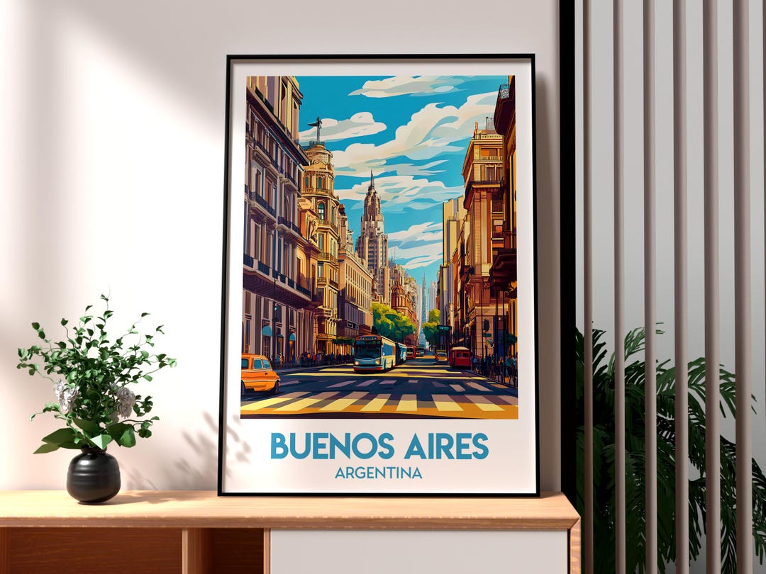 Buenos Aires Print Argentina Wall Art South America Poster Travel Wall Art Buenos Aires Poster ...