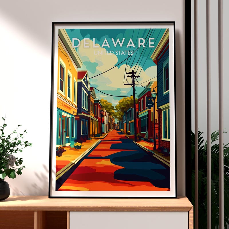 Delaware Print - Etsy