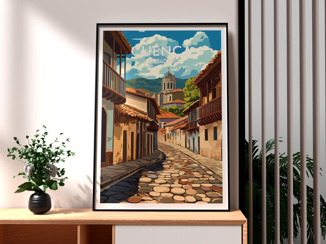 Cuenca Poster - Ecuador Art - Ecuador Travel Print - Cuenca Wall Art ...