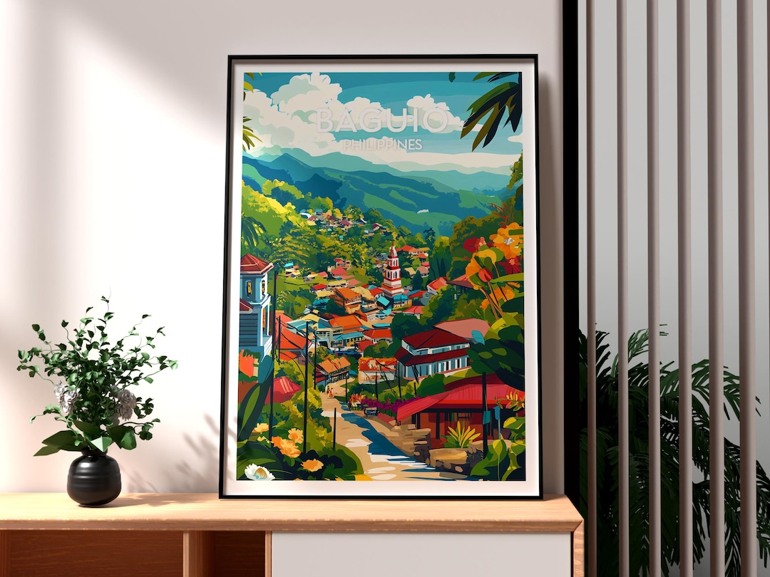 Baguio Poster - the Philippines Wall Art - Baguio Print - Philippines ...