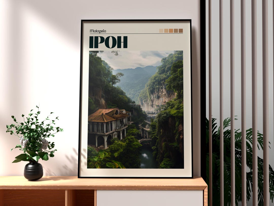 Ipoh Print - Malaysia Wall Art - Perak Poster - Ipoh Wall Art ...