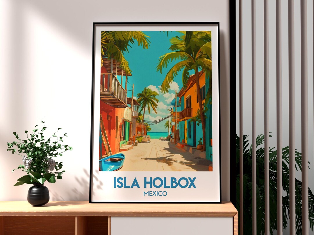 Isla Holbox Print - Mexico Island Wall Art - Isla Holbox Beach Poster ...