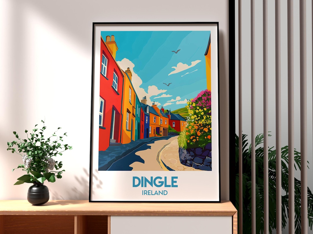 Dingle Print - Ireland Wall Art - Dingle Ireland Poster - Travel Wall ...