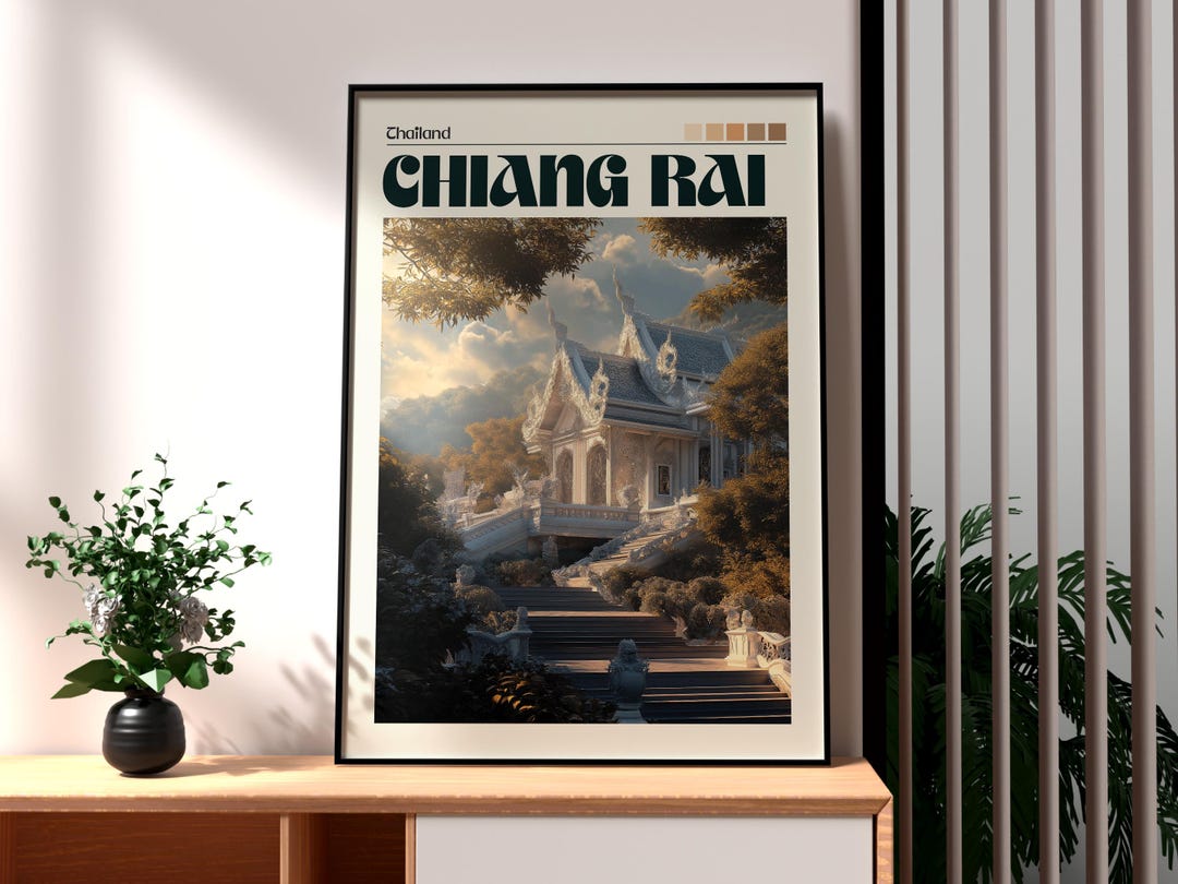 Chiang Rai Print - Thailand Wall Art - Chiang Rai Travel - Travel Wall ...