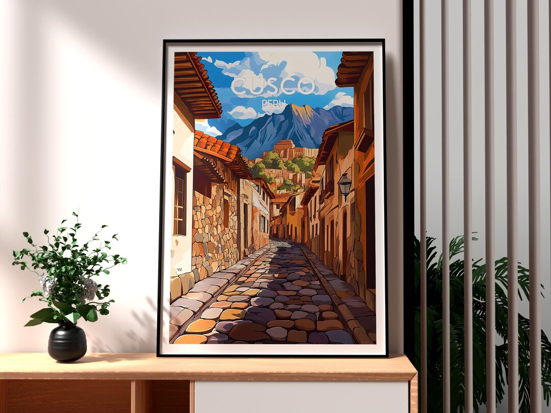 Cusco Poster - Cusco Art - Peru Travel Print - Peru Wall Art - Cusco ...