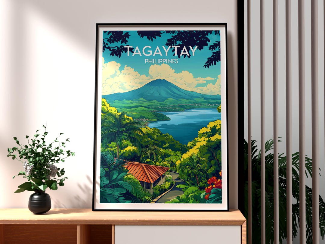Tagaytay Poster - the Philippines Wall Art - Tagaytay Print ...