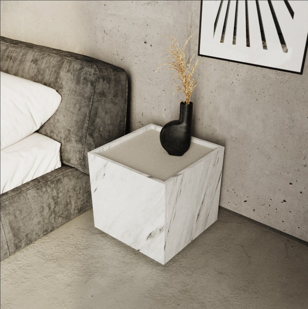 Bedside Table MARBLE 01, Bedside Tables, Coffee Table, Table Lamp ...