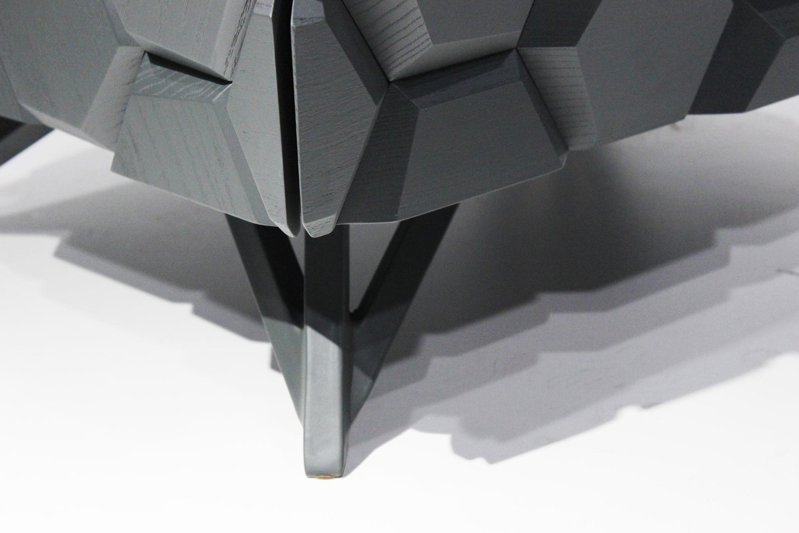 Bedside Table Hexagon. Designer Cabinet With Two Drawers - Etsy