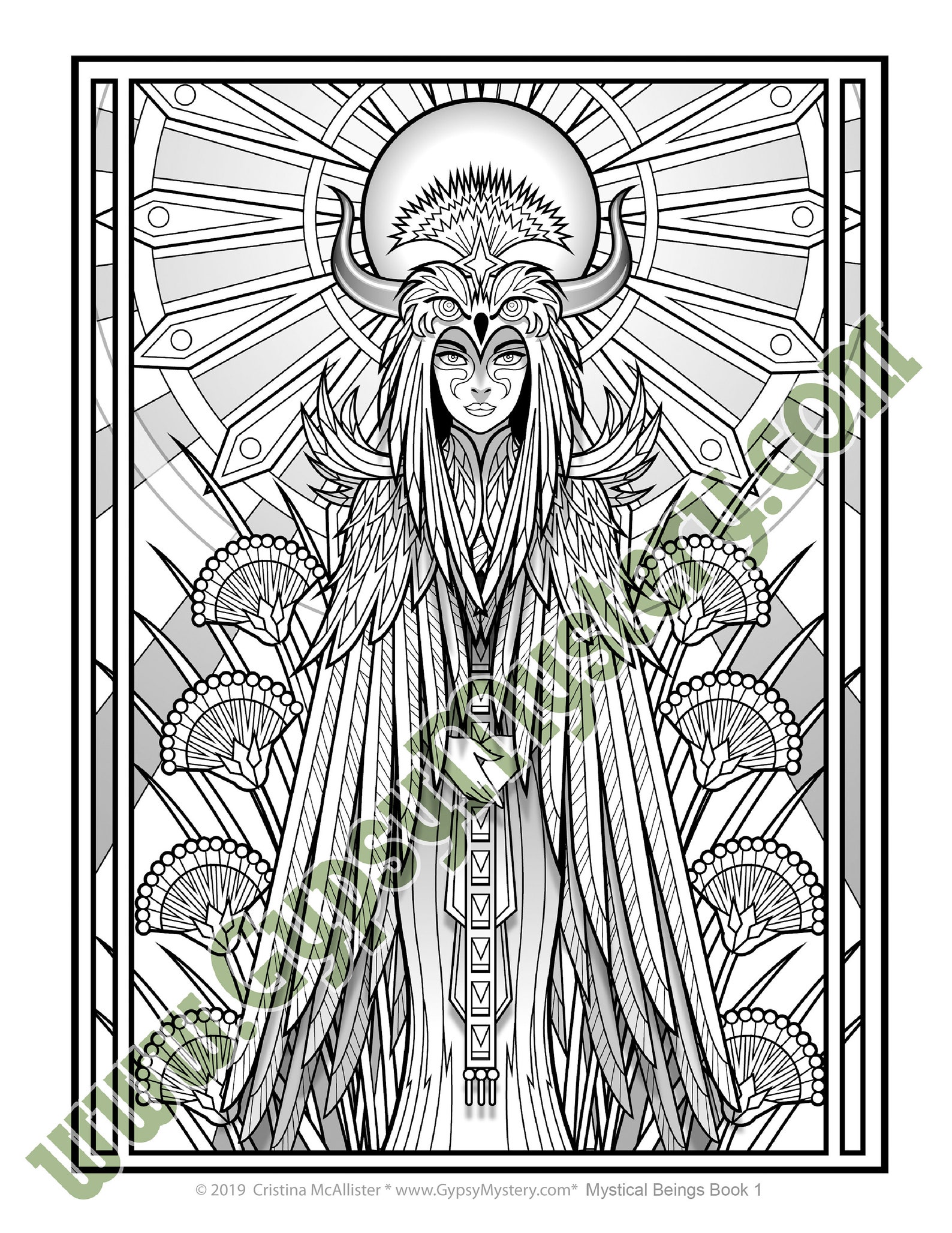 Mystical Beings Book 1 Digital Edition 22 Coloring Pages - Etsy