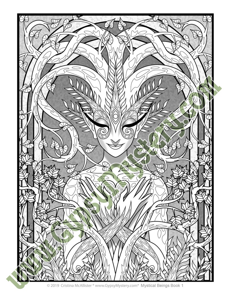 Mystical Beings Book 1 Digital Edition 22 Coloring Pages - Etsy
