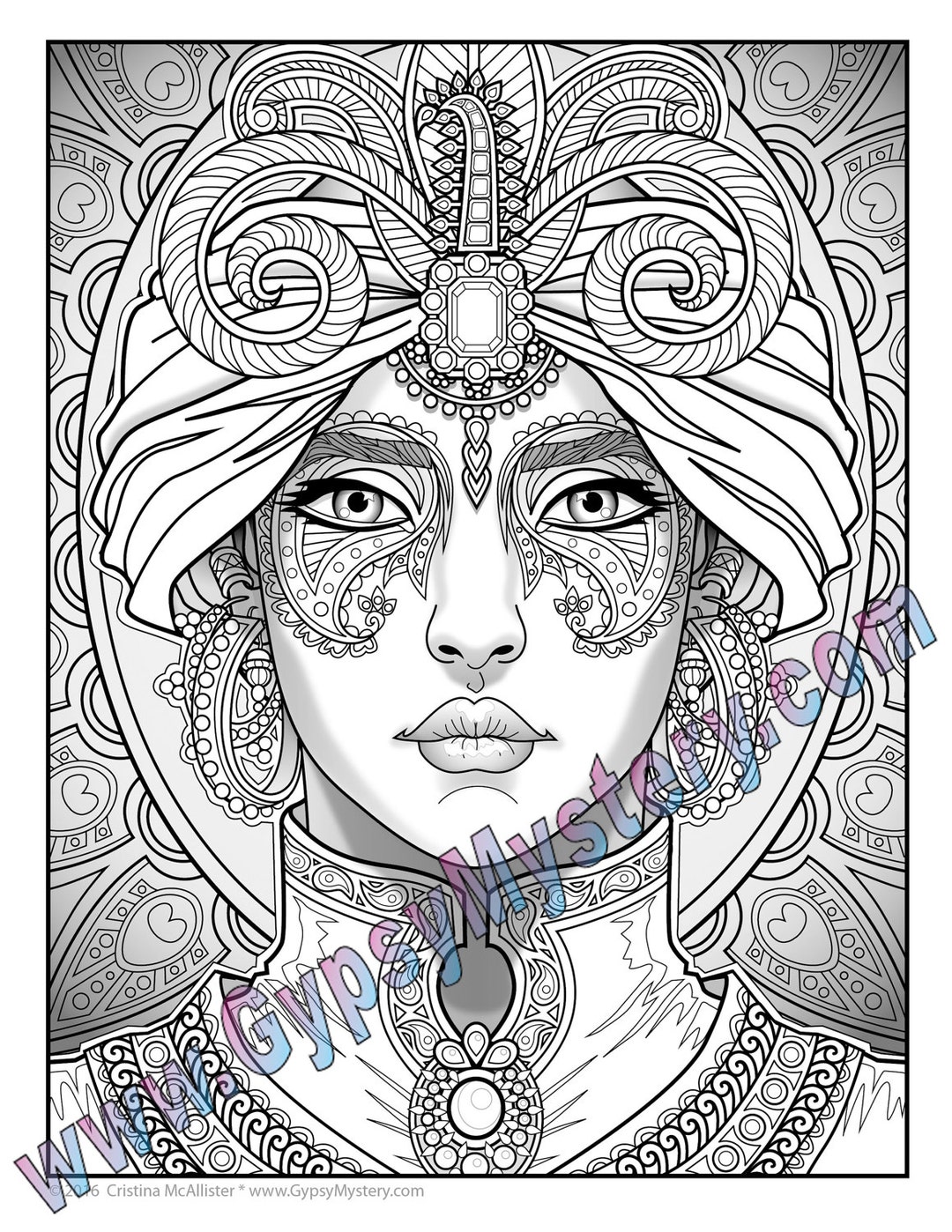 Single Coloring Page - Maharani From the Magical Beauties Collection ...
