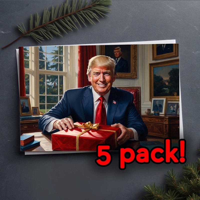 Trump Christmas Card - Etsy