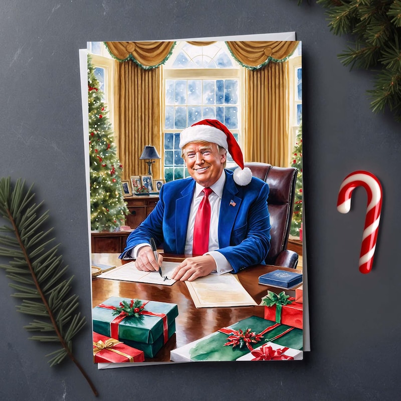 Trump Christmas Card 2025 - Etsy