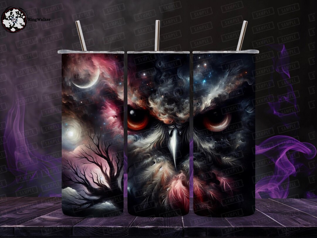 Astral Tiger Tumbler Wrap: Dark Fantasy Sublimation Design (digital ...