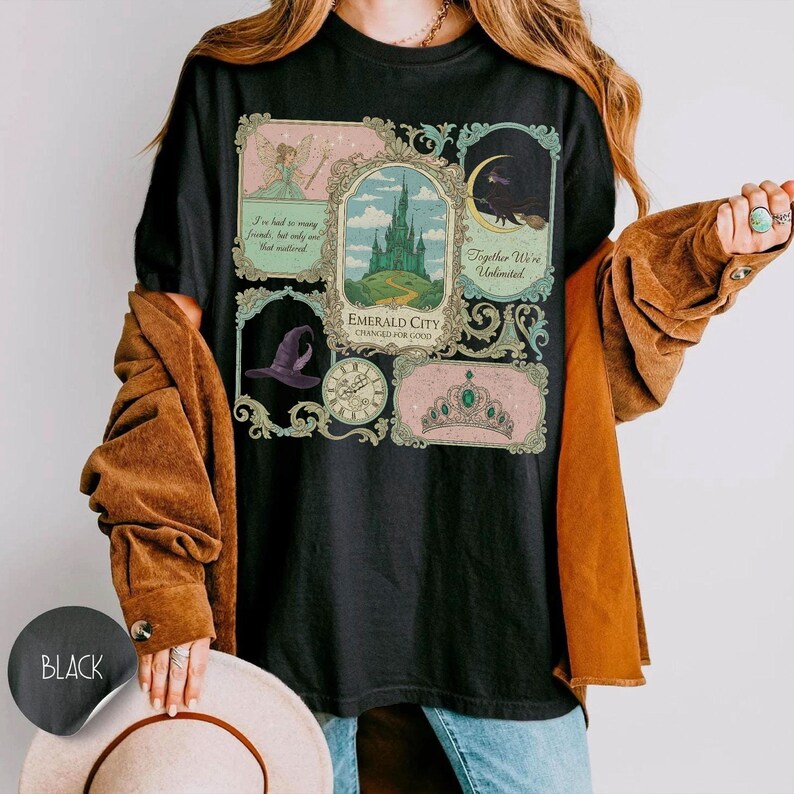 Wicked Changed for Good Stamps Shirt , Wizard Defying Gravity T Shirt ...