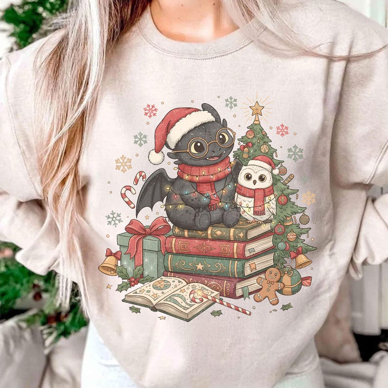How to Train Your Dragon Toothless Christmas Shirt, Night Fury Santa ...