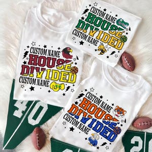 Custom Vintage House Divided Pennant Shirt, American Football, Football ...