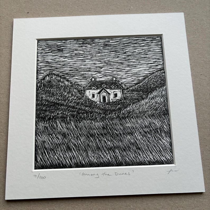 Scottish Croft Lino Print, an Original Limited Edition Linocut Print - Etsy