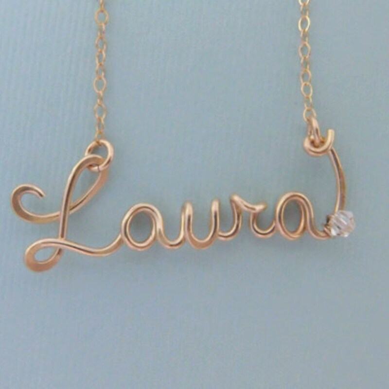 Gold Wire Necklace - Etsy