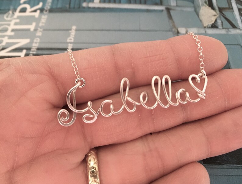 Dainty Custom Name Necklace Wire Name Necklace Personalized Etsy dainty-custom-name-necklace-wire-name-necklace-personalized-etsy