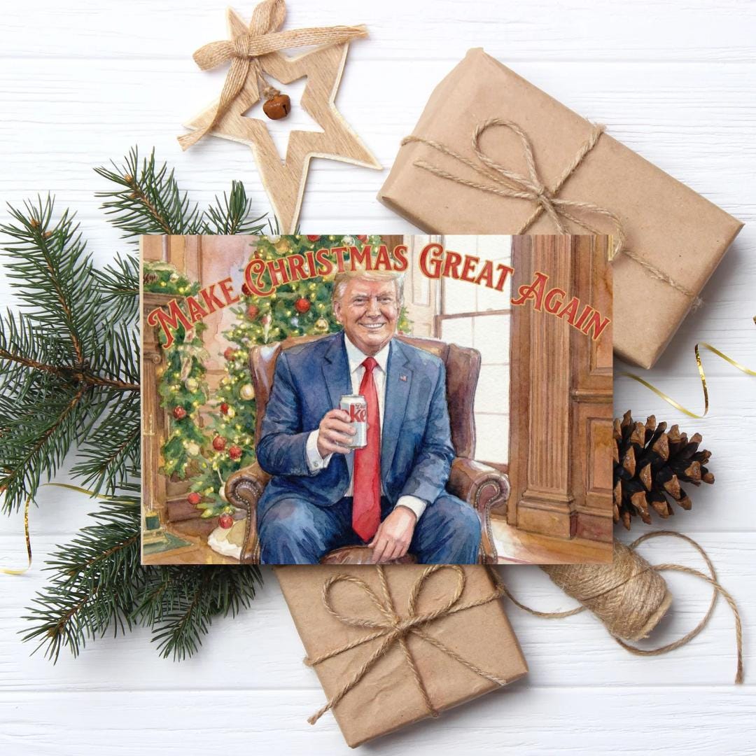 Editable Donald Trump Christmas Card Template • Funny Holiday Card ...