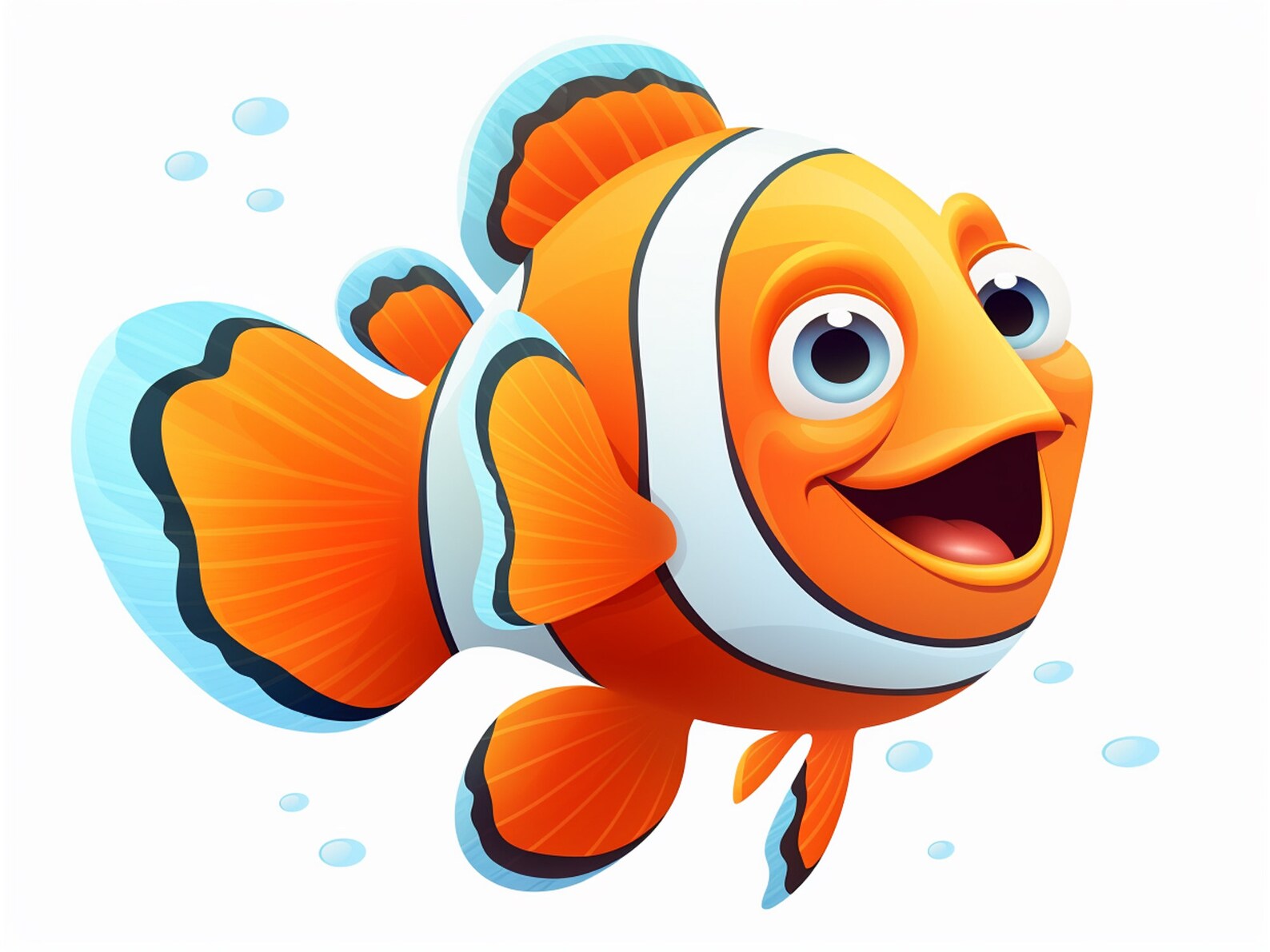 Colorful Clownfish Clipart - Etsy