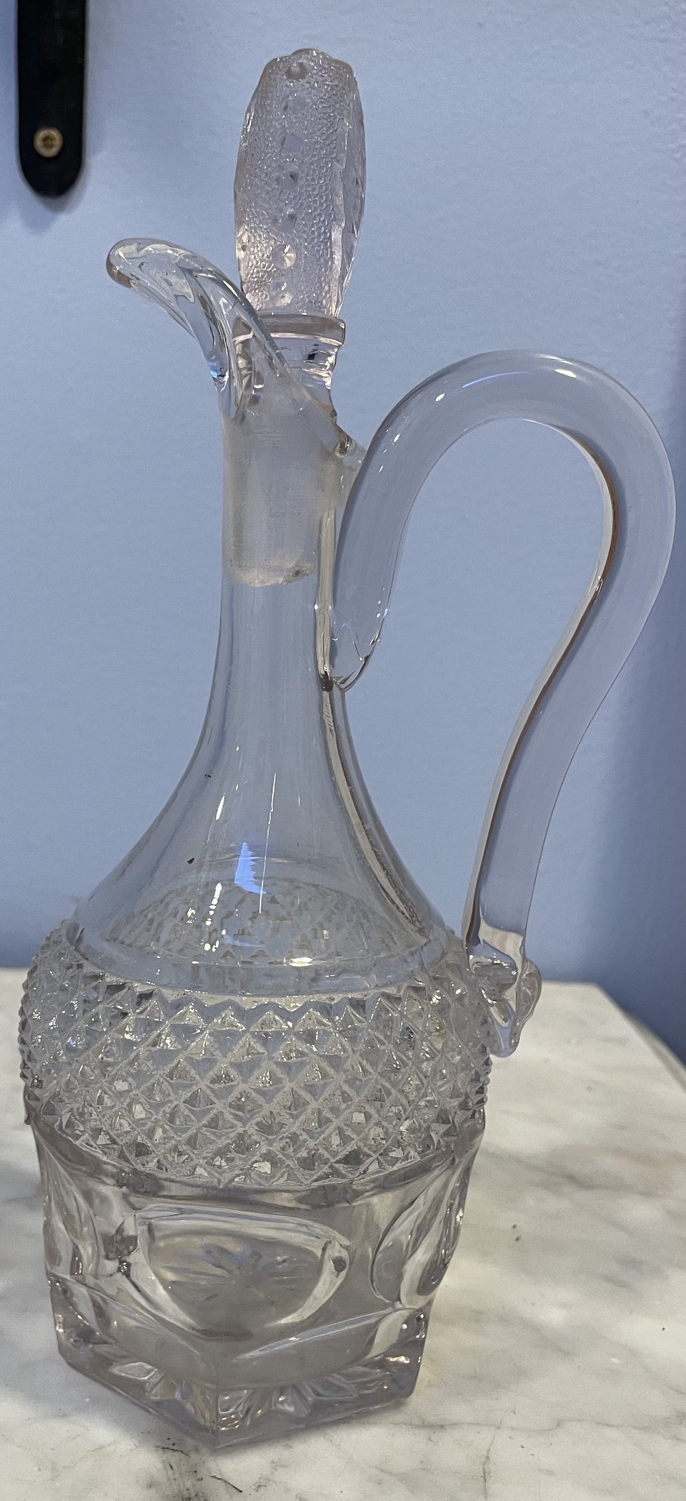 Cut Glass Cruet W Stopper - Etsy