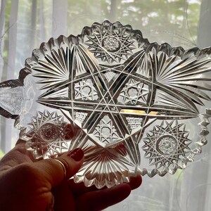 Sweet Old Cut Glass Candy Dish - Etsy