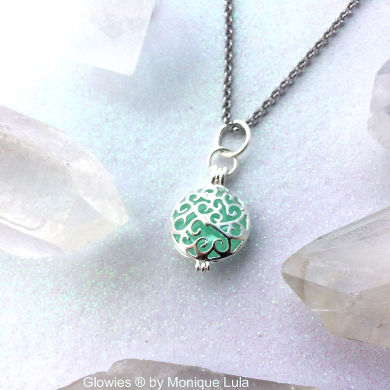 Magic Circle Glow Locket Necklace - Etsy